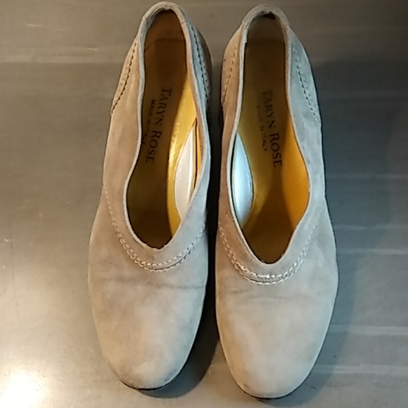 Taryn Rose | Shoes | Taryn Rose Beige Suede Heel Pumps Size 85 | Poshmark